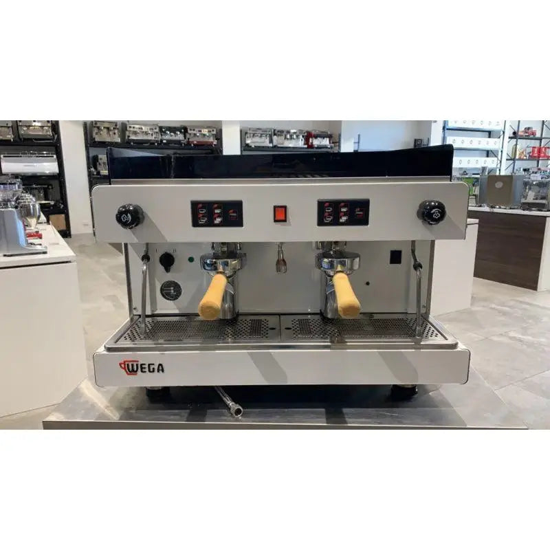 Buy As New Custom White & Wood 2 Group Wega Pegaso Commercial Coffee ...